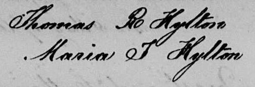 Thomas Ricketts Hylton and Maria Tate - Genie Dans